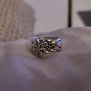 Ladies' 5 Band Snake Puzzle Ring With Ruby Eyes - Etsy