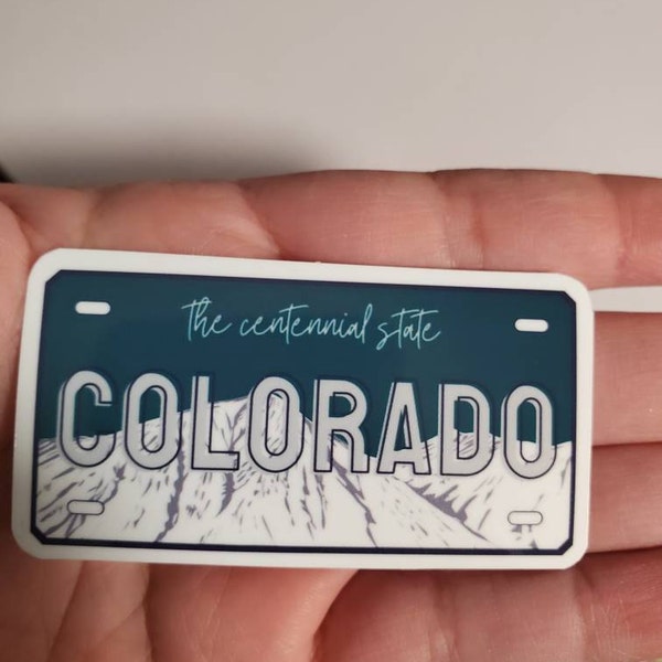 Colorado Sticker | Colorado License Plate | Colorado Tag Sticker - Etsy
