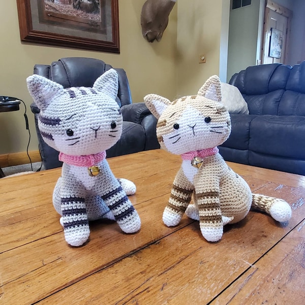 Tabby Cat Crochet Pattern | Amigurumi Ginger Kitty - Etsy