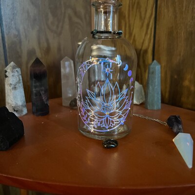 Moon Water Jar With Cork and Crystal Moon Water Bottle Kit - Etsy