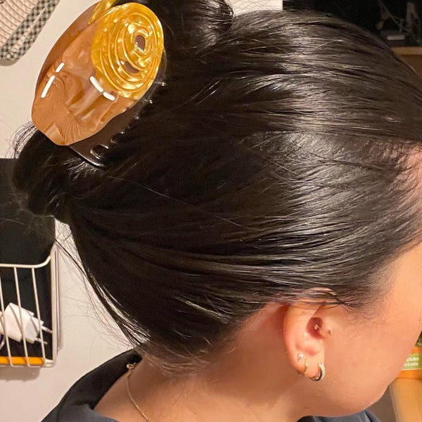 Pizza Hair Claw – Pepperoni Pizza Lover Acetate Hair Clip, Large Big ...