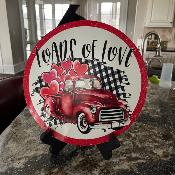 Loads of Love Valentines Sign - #192 - Wreath Sign - Metal Sign ...
