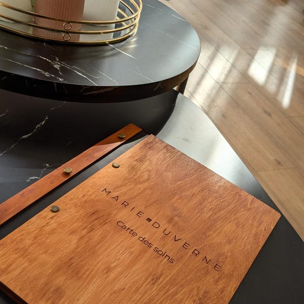 Wood Restaurant Menu, Wooden Menu Cover, Personalized Restaurant Menu ...