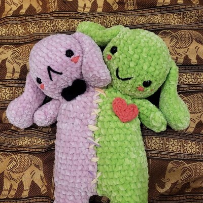 Crochet Pattern Two Headed Plushie Bunny Bear Halloween - Etsy UK