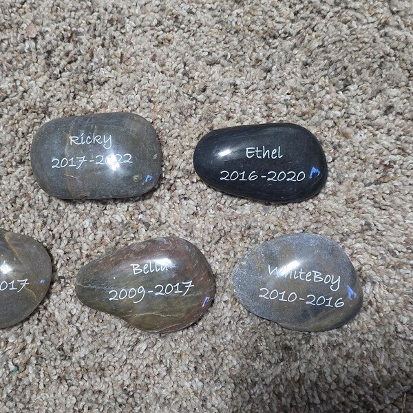 Custom Design Your Own Engraved River Rock - Single Stone - Etsy