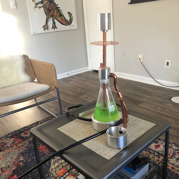 Custom Made Aluminum & Copper Modern Hookah Modern Shisha - Etsy