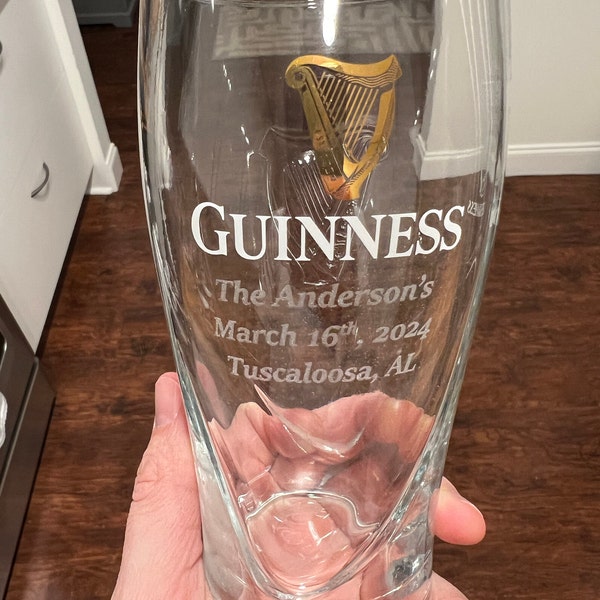 Personalised Engraved Birthday Birra Moretti Glass | 18th, 21st, 30th ...