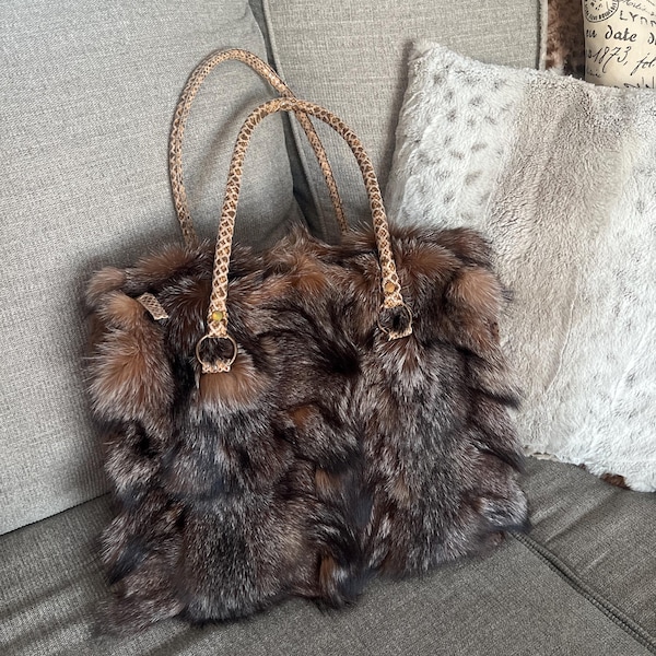 Genuine Crystal Fox Fur Pelt, Super Supple and Lavish as a Fur Stole or ...