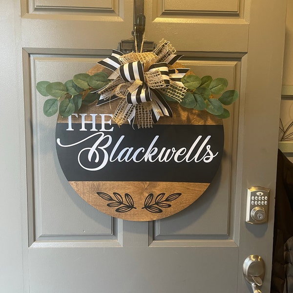 Welcome Door Sign With Magnetic Bows / Door Sign / Interchangeable Bows ...