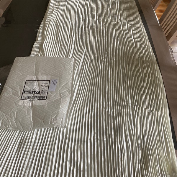 Multicolor Pleated Fabric Crumple Accordion Pleated Faux Silk Satin ...