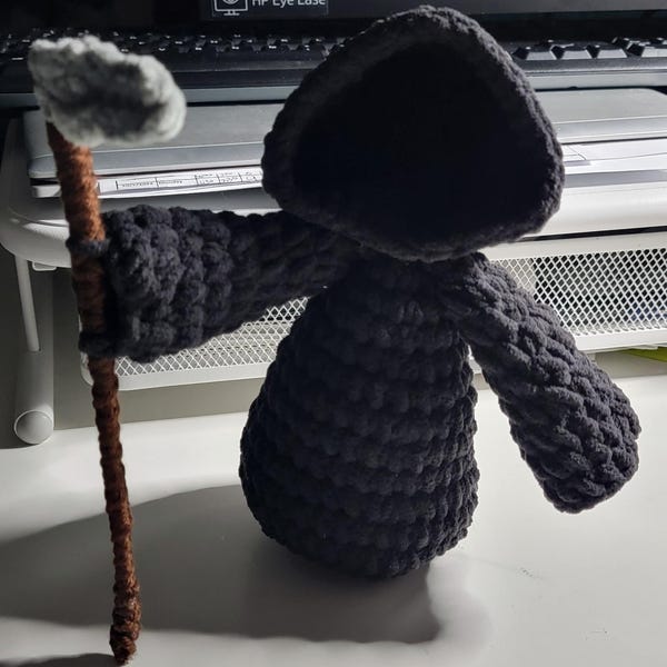 Grim Reaper Crochet Pattern, Halloween Crochet, Ghost Crochet Pattern ...