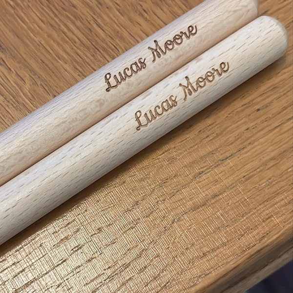Personalised Custom Drum Sticks + Gift Box - 5A Size | Design A Truly ...