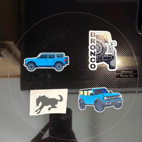 Ford Bronco Grille Letters Overlay Decal | Fits 2021+ Bronco (not Sport ...