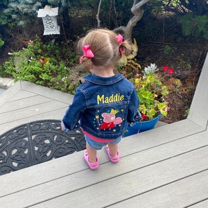 Girls Denim Jacket, Mermaid Jean Jacket, Custom Mermaid Jacket, Toddler ...