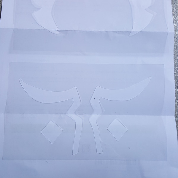 Ahsoka Face Marking Stencils - Etsy