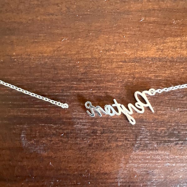 Layered Double Name Necklace, Custom 2 Nameplate Layer Necklace ...