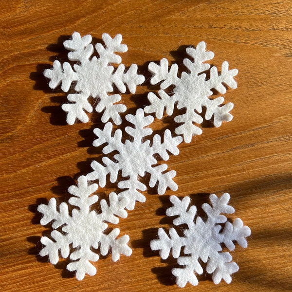 Felt Snowflake | Winter Christmas Decor | Table Scatter - Etsy