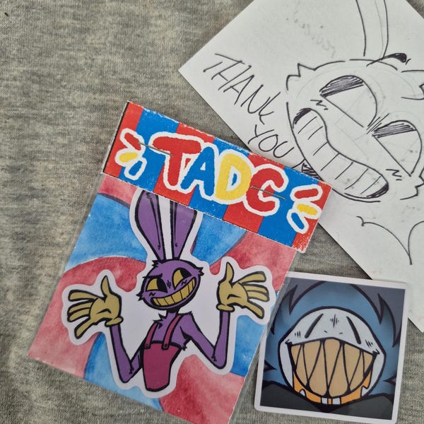 Amazing Digital Circus Stickers | Pomni, Jax, Caine | Matte Vinyl (5 ...