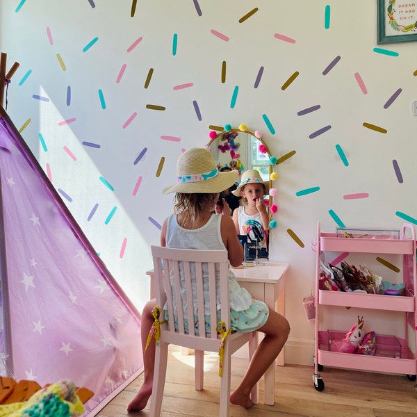 Sprinkle Wall Decals - Confetti Wall Decal Set, Vinyl Wall Decals, Wall ...