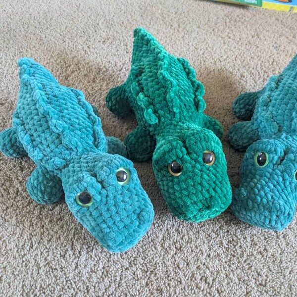 NO SEW Alligator Crochet Pattern Crocodile Amigurumi Pattern DIY ...