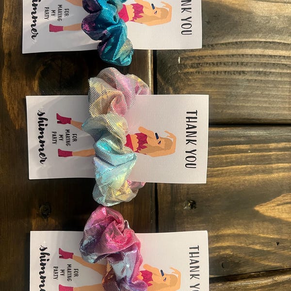 Printable Scrunchie Card Par-tay Favor T Swift Eras Party Theme Purple ...