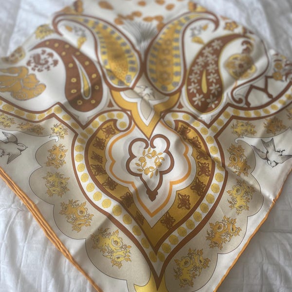 Vintage ALTEA Milano Old Maps Souvenir Scarf Made in Italy Hand Rolled ...