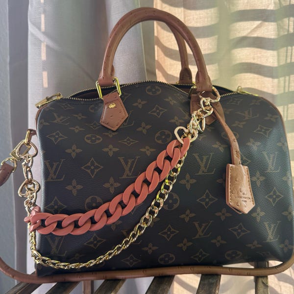 Chunky Purse Strap - Bag Chain - PINK Handbag Chain W/ Heart Clasps - Etsy