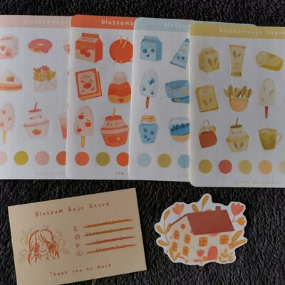 Stickersheet Rainbow Bullet Journal Stickers, Planner Stickers ...