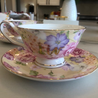 Tea Cup Personalized Tea Cups Custom Tea Cup Tea Lover Gift Teacup Gift ...