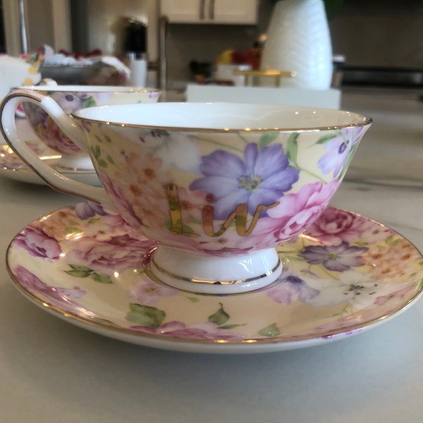 Tea Cup | Personalized Tea Cups | Custom Tea Cup | Tea Lover Gift ...