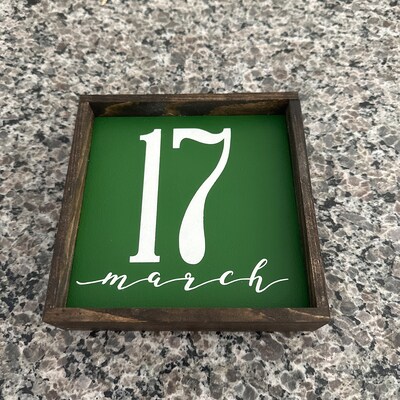 St. Patricks Day Sign March 17 Sign Sign Tier Tray Tiered Tray St ...