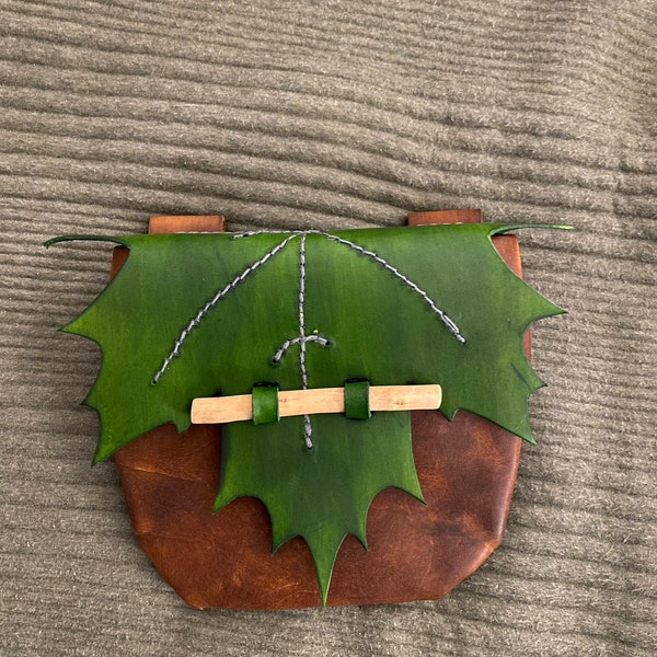 The Original Maple Leaf Belt Bag Pattern Tutorial - Elven Hip Bag - DIY ...
