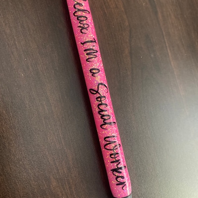 Glitter Refillable Pens. Social Work, Mental Health. - Etsy