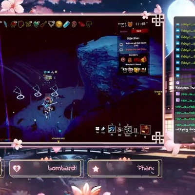 Animated Stream Overlay Pack Bloom in the River Side Ultimate for Your ...