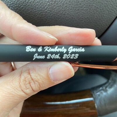 Custom Wedding Rose Gold Pens, Personalized Business Pens, Bulk Custom ...