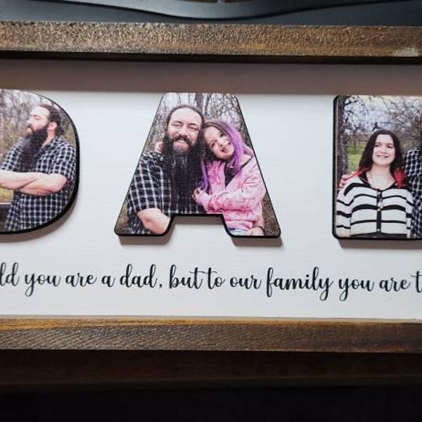 Personalized Photo Sign for Dad, Custom Father's Day Gifts for Daddy ...