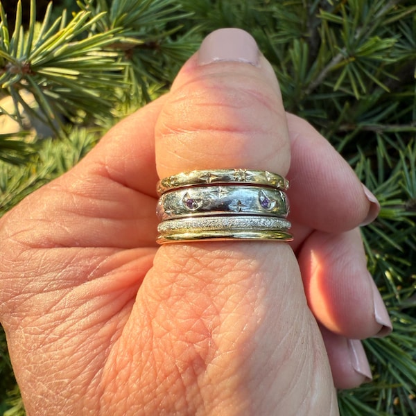 Oval Firework Cut Alexandrite Engagement Ring Set Rose Gold Celestial ...