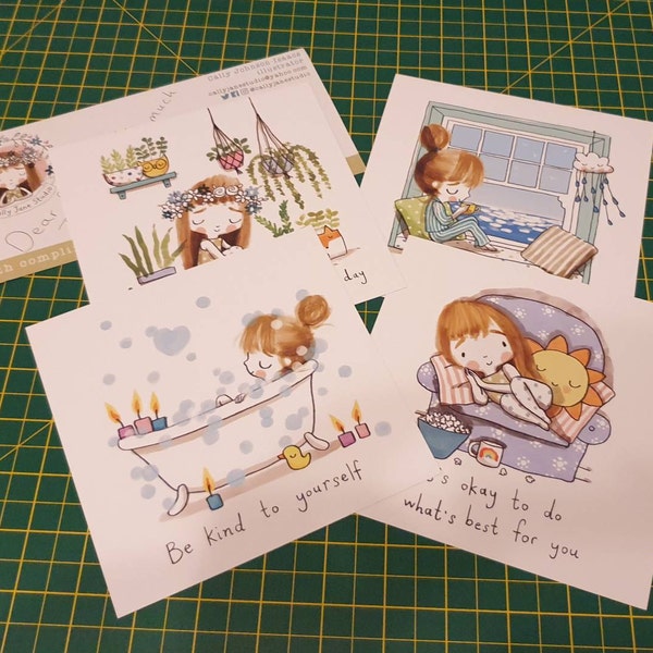 Postcards (set 3) by Cally Jane Studio - Etsy