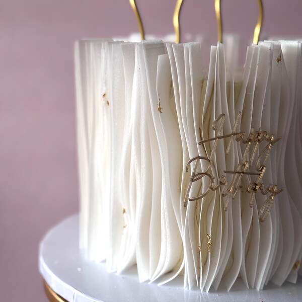 Sunshine Acrylic Cake Topper and Name Charm Set | Personalised Cake ...