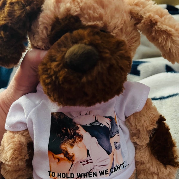 Personalized Brown Teddy Dog, Custom Teddy Bear, Printed With Personal ...