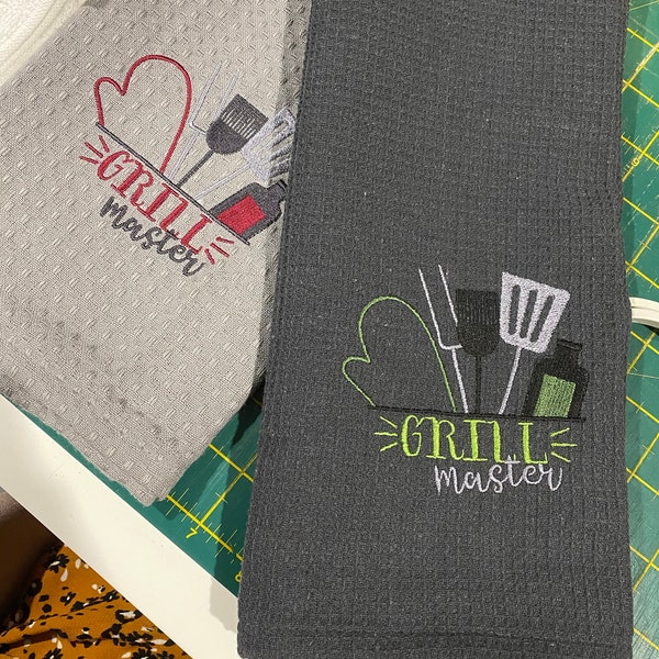 Grill Master Applique - Machine Embroidery Design, Grilling Tools ...