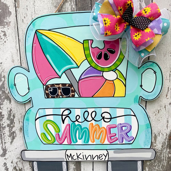 DIGITAL TEMPLATE: Back to School Teacher Pencil Teach Door Hanger ...