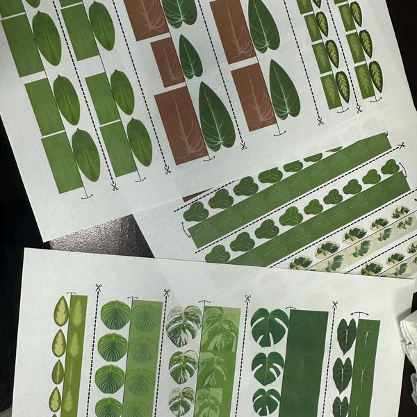 1:12 Miniature Paper Plants – Printable DIY Template - Etsy