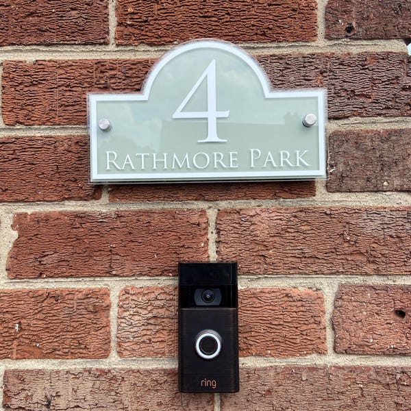 Traditional House Number Signs & Address Plaques in Sage Green - Etsy UK
