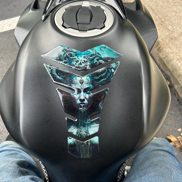 Galaxy Purple Laminated Side Tank Pads Stickers Decals for Motorcycle ...