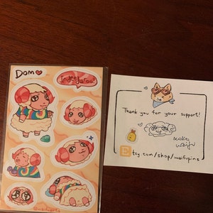 ACNH// Dom Glossy 4x6" Vinyl Sticker Sheet - Etsy