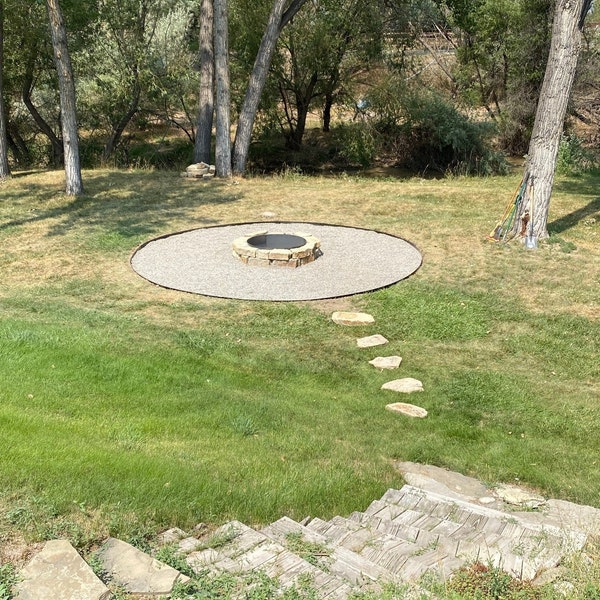 Solid Multipiece Extra Tall Fire Pit Ring, 16" Tall, Heavy Duty, Fire ...