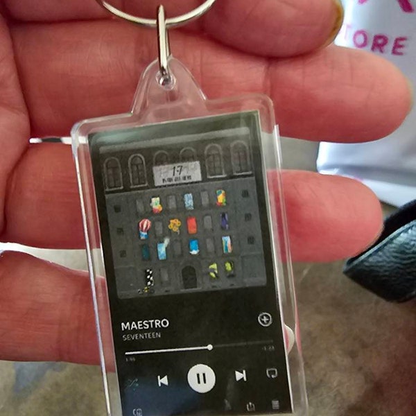 Spotify Song Plaque Keychain Custom Key Chain Add Charm Gummybear Heart ...