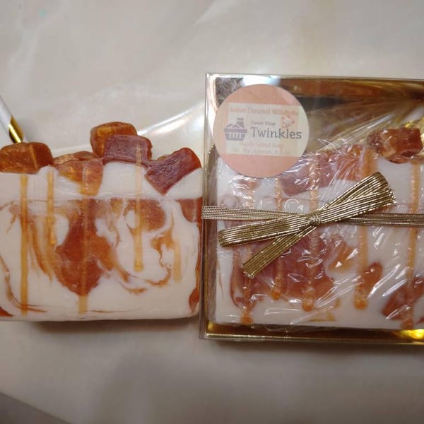 Salted Caramel Milkshake Handcrafted Soap Bar, Dessert Scent - Etsy