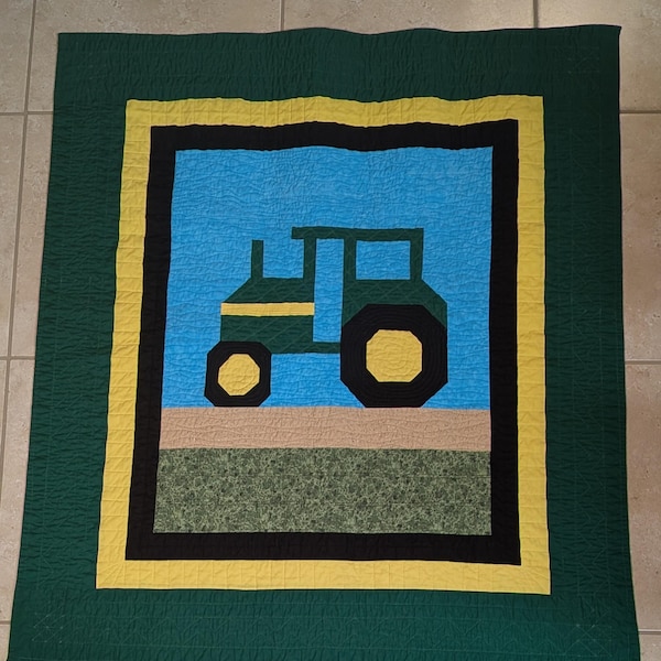 Tractor Quilt Block Pdf Pattern - Etsy